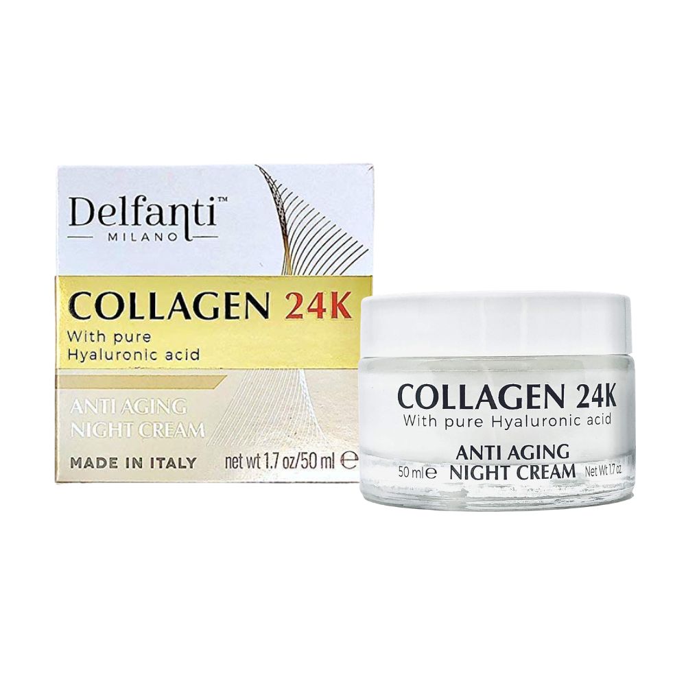 Delfanti Milano Collagen 24k With Pure Hyaluronic Acid Anti-aging Nigh ...