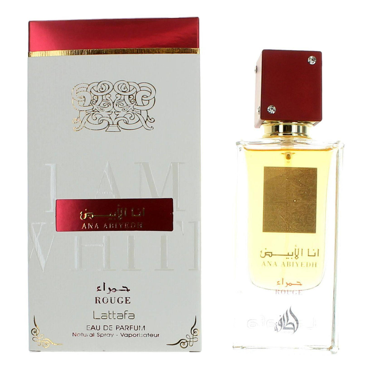 Lattafa Olebella's Ana Abiyedh Rouge Eau de Parfum, a 2-ounce, unisex ...